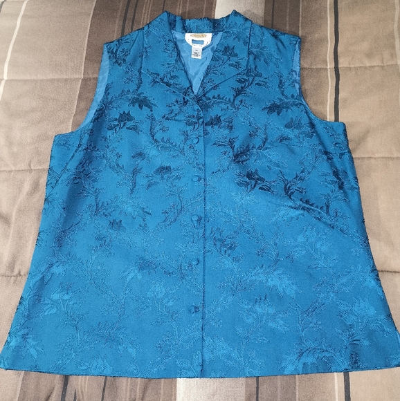 Talbots | Tops | Talbots Silk Floral Vest Sleeveless Blouse 4 | Poshmark